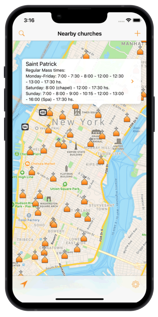 Catholic Mass Times App | Find Catholic Churches Near You